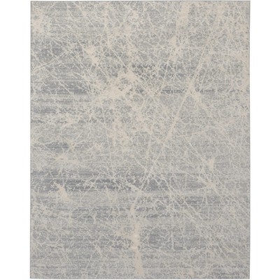 Nourison Splendid Modern Abstract High-low Indoor Area Rug Ivory Grey 7 ...