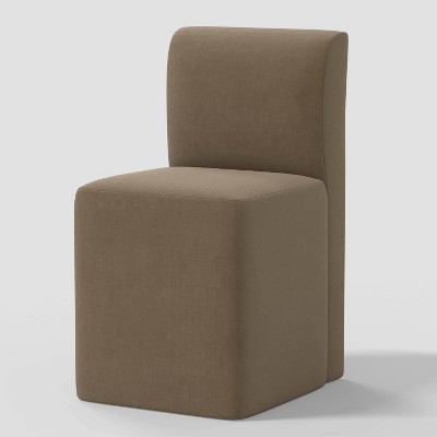 Cora Dining Chair In Luxe Velvet Titan Walnut - Threshold™ : Target