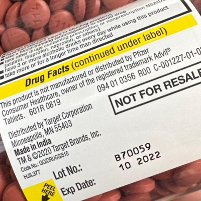 Ibuprofen (nsaid) Pain Reliever & Fever Reducer Tablets - 100ct - Up ...