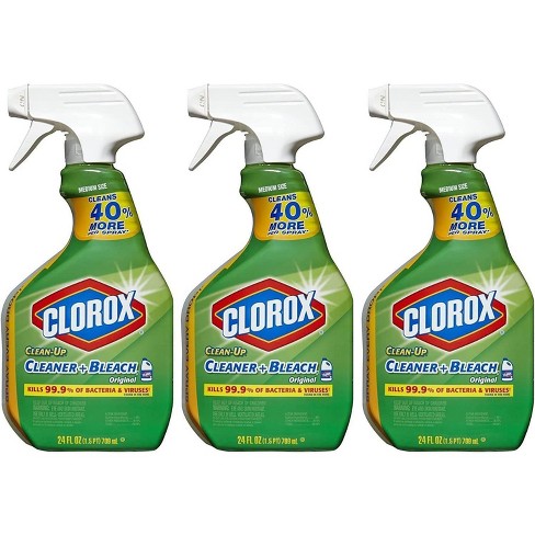Clorox Clean-up Cleaner Spray With Bleach 32 Fl Oz Each Bottle - 3 Pack ...