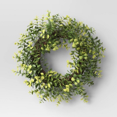 Northlight Green Foliage Artificial Spring Wreath, 10-inch : Target