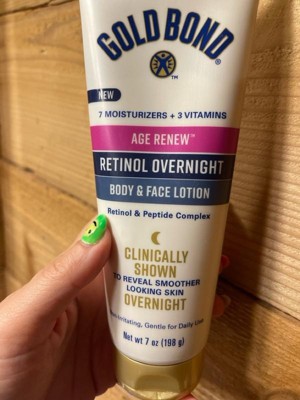 Gold Bond Retinol Overnight Body Lotion Unscented - 7oz : Target