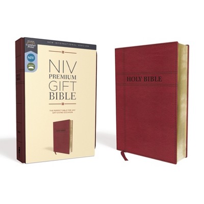 The Niv, Open Bible, Leathersoft, Black, Red Letter Edition, Comfort ...