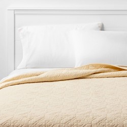 Diamond Stitch Cotton Linen Quilt - Threshold™ : Target