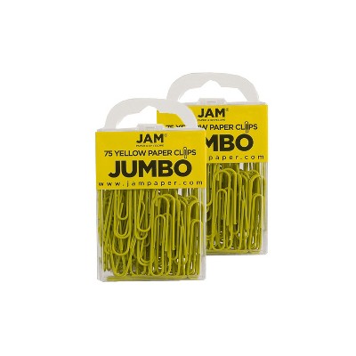 Jam Paper Colored Jumbo Paper Clips Large 2 Inch Green Paperclips ...