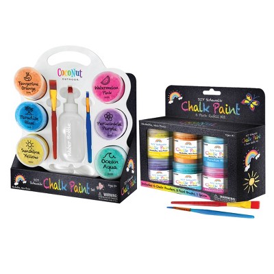 Coconut Outdoor Diy Sidewalk Chalk Paint Set & 6pk Refill : Target