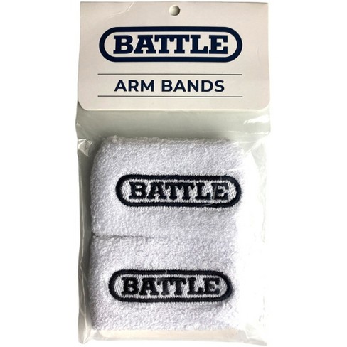 Battle Sports Football Thick Arm Bands - White/black : Target