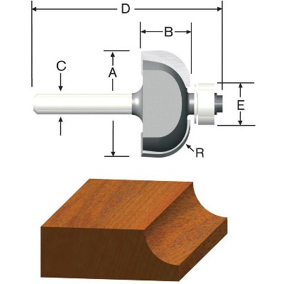 Vermont American 1-1/2 In. D X 1/2 In. X 2-7/16 In. L Carbide Tipped ...