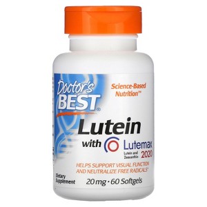 Doctor's Best Lutein With Lutemax 2020, 20 Mg, 60 Softgels : Target