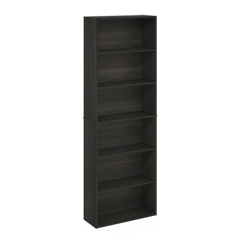 Jaya Simply Home Free Standing 6-tier Open Storage Bookcase, Espresso ...