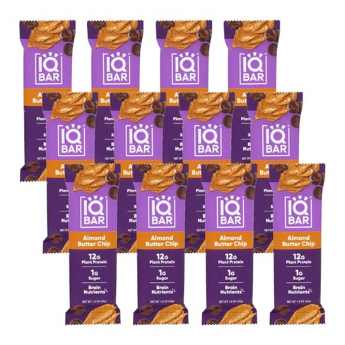 Iq Bar Almond Butter Chip Bar - Case Of 12/1.6 Oz : Target