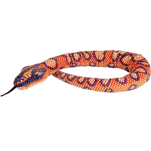 Wild Republic Plush Snake Rainbow Boa Scales Stuffed Animal, 54 Inches ...