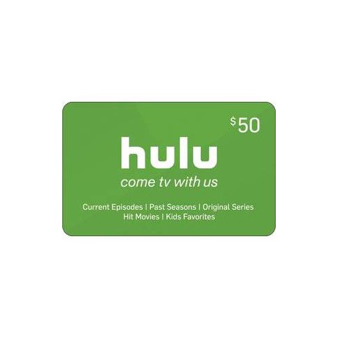Hulu Gift Card $50 (mail Delivery) : Target