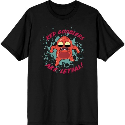 Solar Opposites Red Goobler Mens Black Graphic Tee : Target