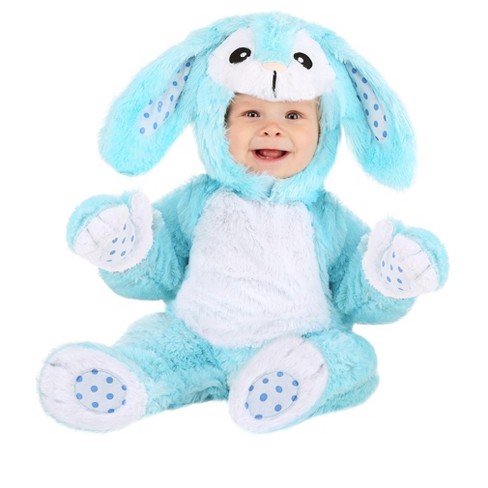 Halloweencostumes.com 6/9 Months Fluffy Blue Bunny Costume For Babies ...