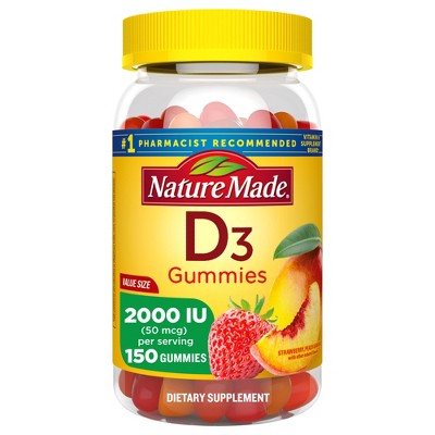 Nature Made D3+k2 Gummies - 50ct : Target