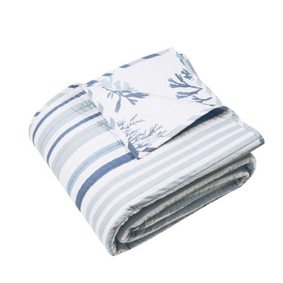 Truro Stripe Quilted Throw - Levtex Home : Target