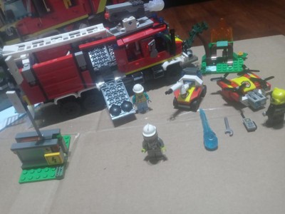 Lego City Fire Command Unit Set With Fire Engine Toy 60374 : Target