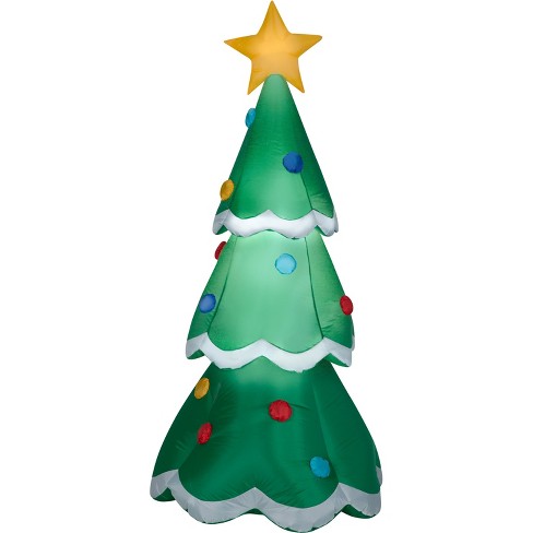 Gemmy Christmas Airblown Inflatable Tree, 7 Ft Tall, Green : Target