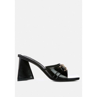 Salisbury Horsebit Buckle Triangular Block Heel Sandals : Target