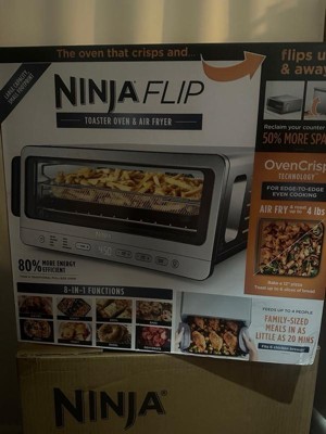 Ninja Flip Toaster Oven & Air Fryer, 8-in-1 Functionality, Flip Up & Away Capability For Storage ...
