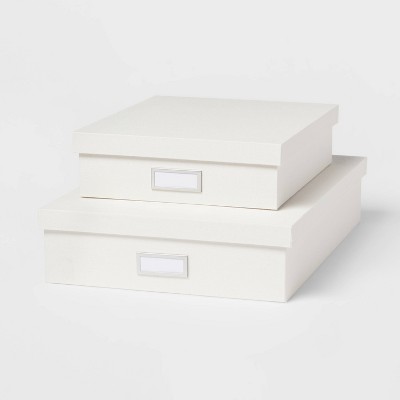 canvas Desk Storage Box Set Of 2 - Brightroom™ : Target