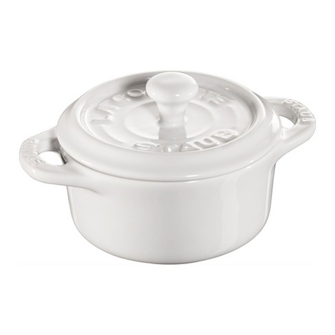 Staub Ceramic 3-pc Mini Round Cocotte Set - White : Target
