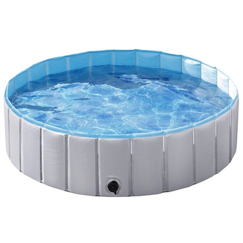 Yaheetech Foldable Pet Swimming Pool For Cats And Dogs Gray, L : Target