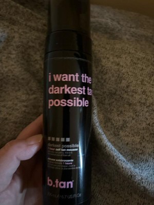 B.tan I Want The Darkest Tan Possible Self Tan Mousse - 6.7 Fl Oz : Target