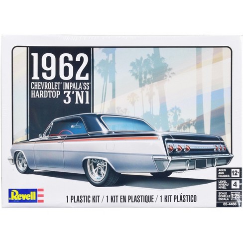 Level 4 Model Kit 1962 Chevrolet Impala Hardtop 3-in-1 Kit 1/25 Scale ...
