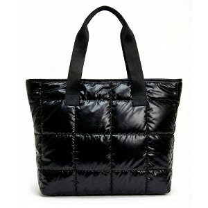 Adornia Black Cushion Oversized Tote : Target