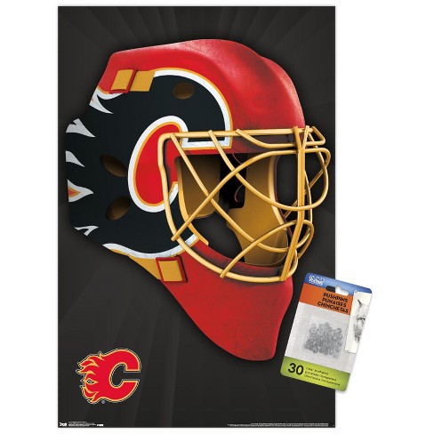 Trends International Nhl Calgary Flames - Mask 16 Unframed Wall Poster ...