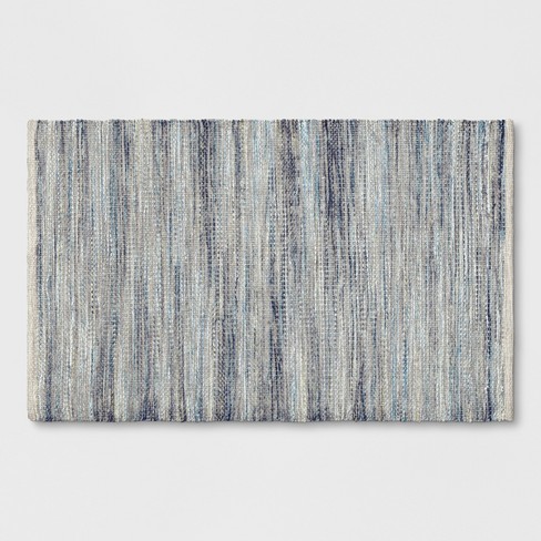2'6"x4' Woven Accent Rug Indigo - Threshold™ : Target