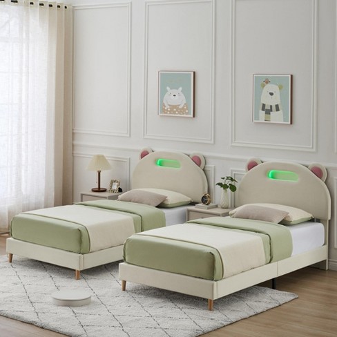 Twin Bed Frame With Led Lights 2 Pack : Target