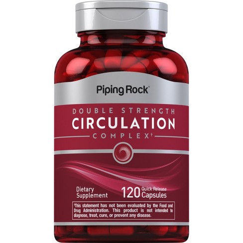 Piping Rock Circulation Supplement | 120 Capsules | Double Strength ...