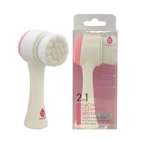 Pursonic Dual Sided Facial Cleansing Brush Pink : Target