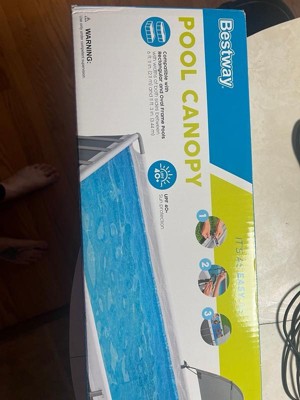 Bestway Flowclear Pool Canopy For 6' 11" To 11' 2" Above Ground Outdoor ...