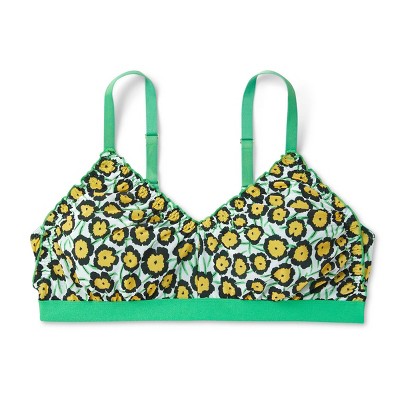 Women's Mesh Yellow Poppy Bralette - Dvf For Target Xxl : Target