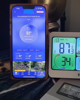 Thermopro Tp280bw 1000ft Home Weather Stations Wireless Indoor Outdoor ...