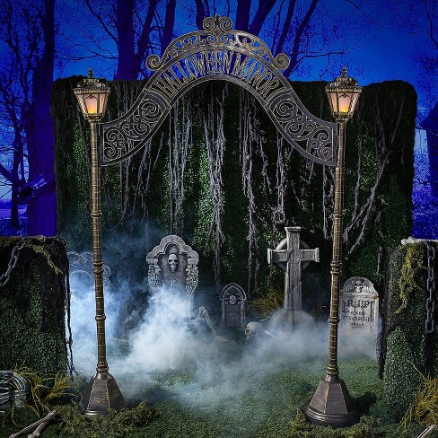 Seasonal Visions 8 Ft Halloween Manor Archway Prop - Gray : Target