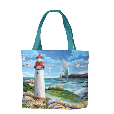 Briarwood Lane Summer Coastal Lighthouse Summer Canvas Tote Bag x x 15. ...