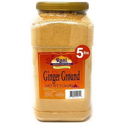 Ginger (adarak) Ground - 5lbs (80oz) - Rani Brand Authentic Indian ...