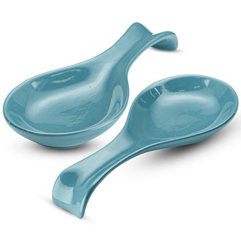 Kook Ceramic Spoon Rests, Set Of 2, Light Teal : Target