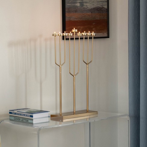 Vintiquewise Modern Design Small Hanukkah Menorah Exceptional ...