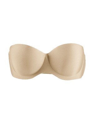 Allegra K Women Strapless Demi Cup Push Up Convertible Extender ...