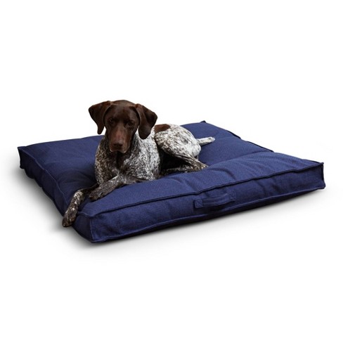 Kensington Garden Milo Square Tufted Reversible Dog Bed - L - Cobalt ...