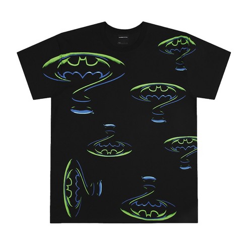 Batman Forever Batman & Riddler Repeat Logo Crew Neck Short Sleeve ...