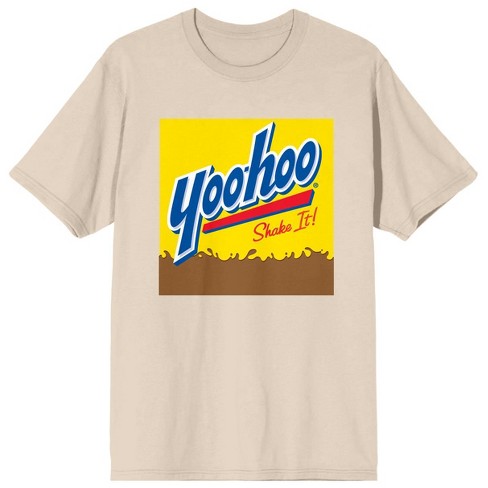 Yoo-hoo Square Logo Crew Neck Short Sleeve Natural Unisex T-shirt : Target
