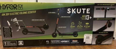 Hyper Skute Folding Electric Scooter 36 Volt Lithium Battery Powered ...