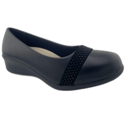 Cherokee Comfort Work Shoe With Encrusted Toe Strip - Great For Wearing ...